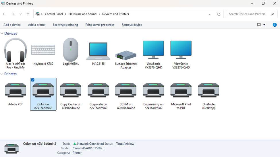 How to open Printer print que – NAC IT Knowledgebase