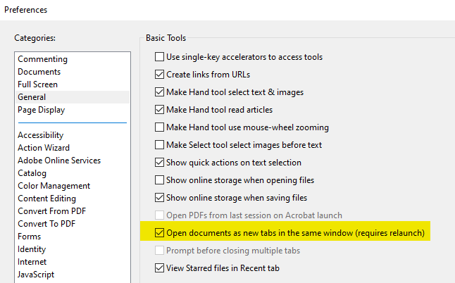 How to open multiple PDF's in separate windows - Adobe Acrobat DC – NAC ...