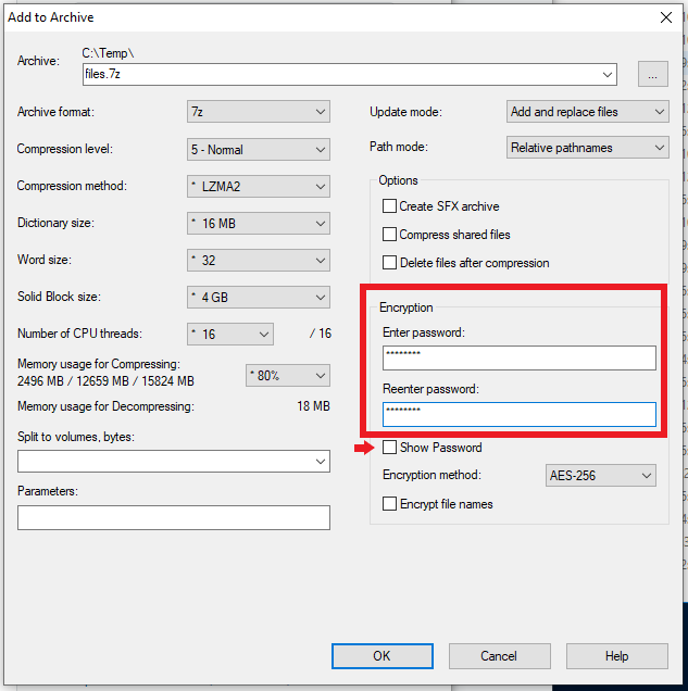How to Password Protect and Compress a File/Folder using 7-Zip – NAC IT Knowledgebase